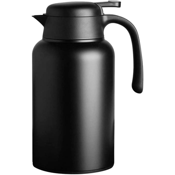 Carafe isotherme noire en acier inoxydable - Capacité 2 L - Maintien ...
