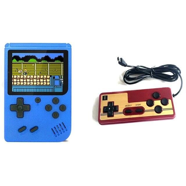 Bleu avec 1 GamePad - Console de jeu rétro portable avec écran LCD ...