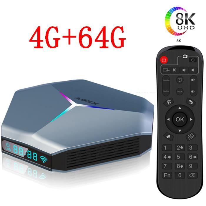 Ue Plug - 4G 64G - A95X F4 Android 11 Boîte de TÉLÉVISION Intelligente Amlogic S905 X4 8K 4K HD ...
