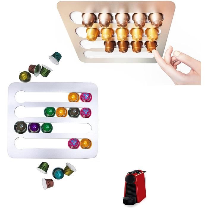 Nespresso Porte-capsules mural en acier inoxydable compatible avec ...