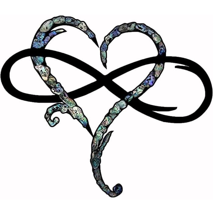 Décoration Murale En Métal Avec Signe De Cœur Infini, Décoration Murale ...