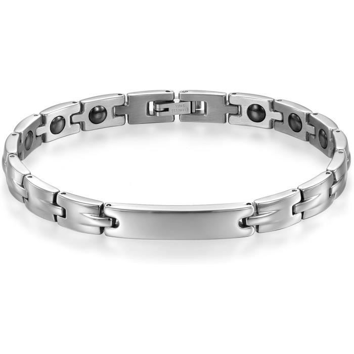 Bijoux Bracelet Homme Femme Gravure Personnaliser Amour Couple Saint ...