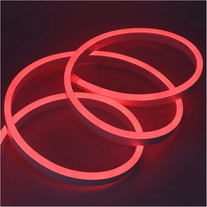 Rouge Lumière Au Néon Led, 220V 2835 120Leds - M Imperméable À L'Eau ...