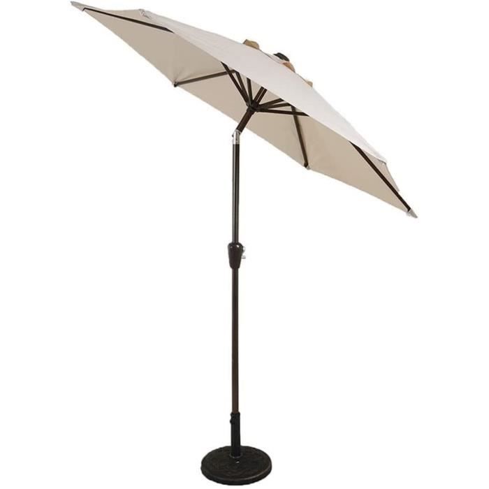 Parasols Parasol de Jardin Beige - Parapluies d'extérieur 7ft - 2.25m ...