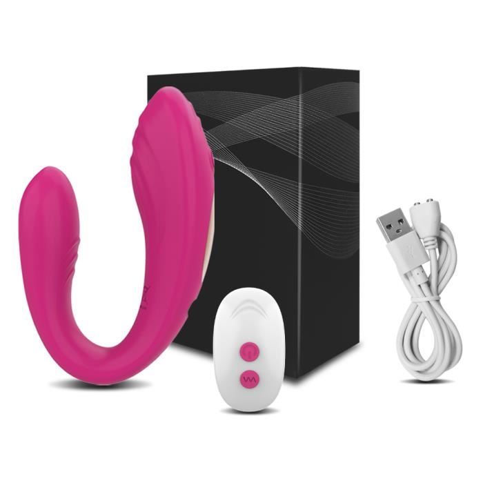 Cd12 Red Box Vibromasseur érotique Sans Fil En Forme De U Pour Femme