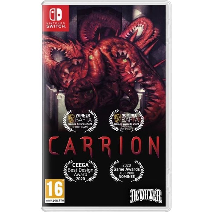 Jeu Nintendo Switch - Carrion - Action - PEGI 16+ - Octobre 2020 - Cdiscount Jeux vidéo