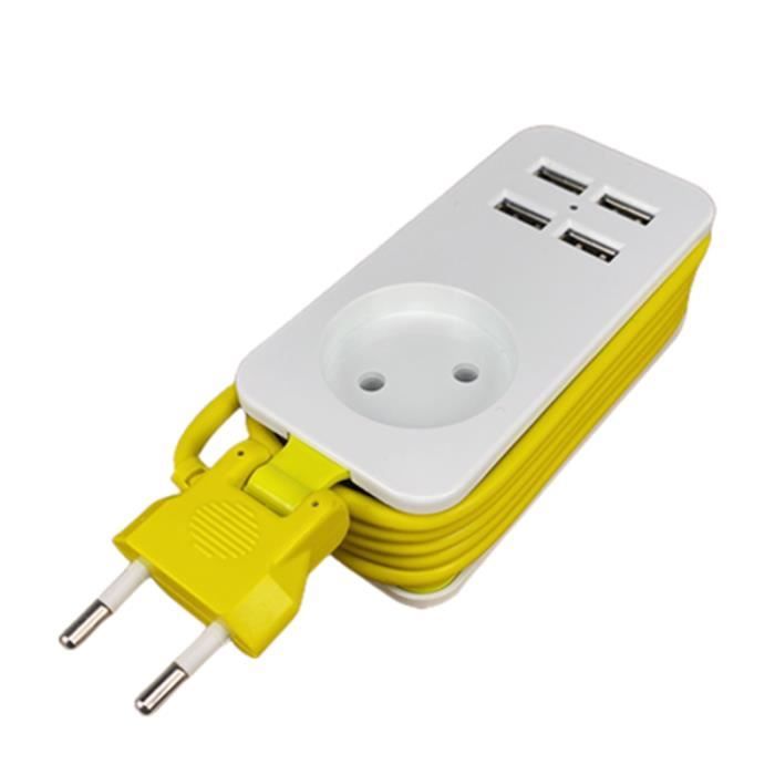 Multiprise,Multiprise électrique avec 4 ports USB pour recharge rapide ...