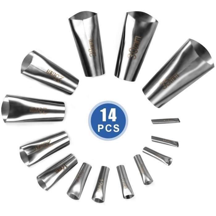 Calfeutrage Buse de Finition,14pcs Buse de Mastic en Acier Inoxydable ...