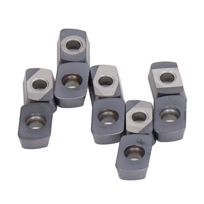 HURRISE Insertion de tournage 10 pièces tournant Insert carbure lame tour Cutter fraisage CNC ...
