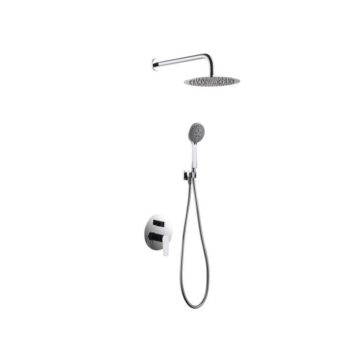 Colonne de douche encastrée avec mitigeur | Modèle BELGIQUE | Couleur ...