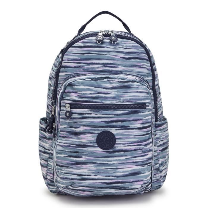 Kipling Basic Print Seoul Backpack L Brush Stripes [211007] - sac à dos ...