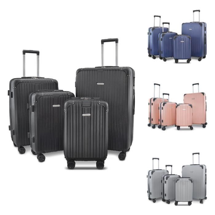 Ensemble de 4 valises Trolley KAYLA coque rigide 4 roues pivotantes ...