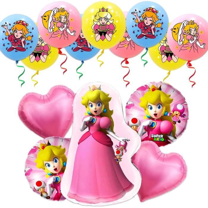 Princess Peach Décoration Anniversaire Enfants Ballon, Helium Ballon ...