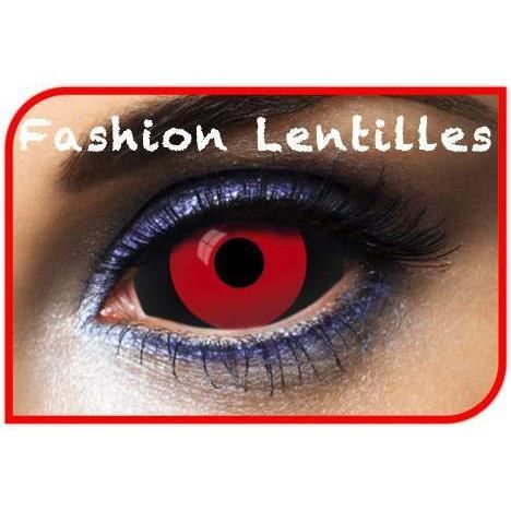 Lentilles sclera 011 - 2 couleurs rouge et noir… Rouge, Noir - Achat ...