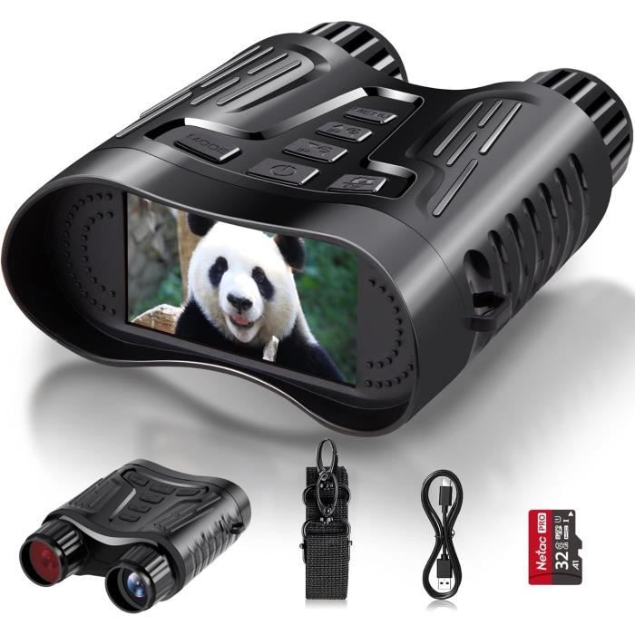 COOLIFE Jumelles de Vision Nocturne 4K 36MP, Portée de Infrarouge ...