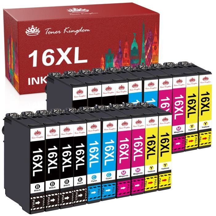 TONER KINGDOM 20 Cartouche Epson 16 XL 16XL multipack compatible pour ...
