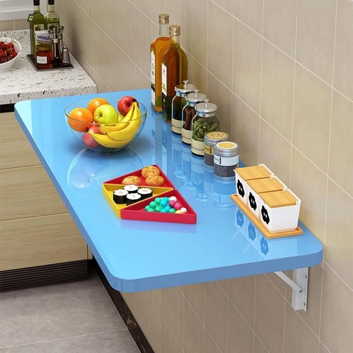 Bureau Rabattable, Table Pliante Murale, Table Cuisine Pliable, Bois ...