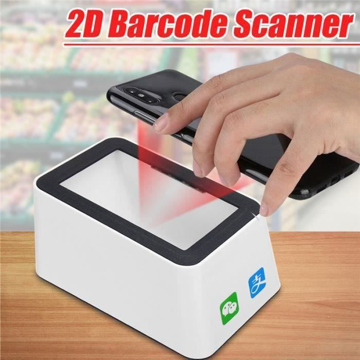 Lecteur de code QR 2D scanner sans fil USB pour supermarché magasin ...