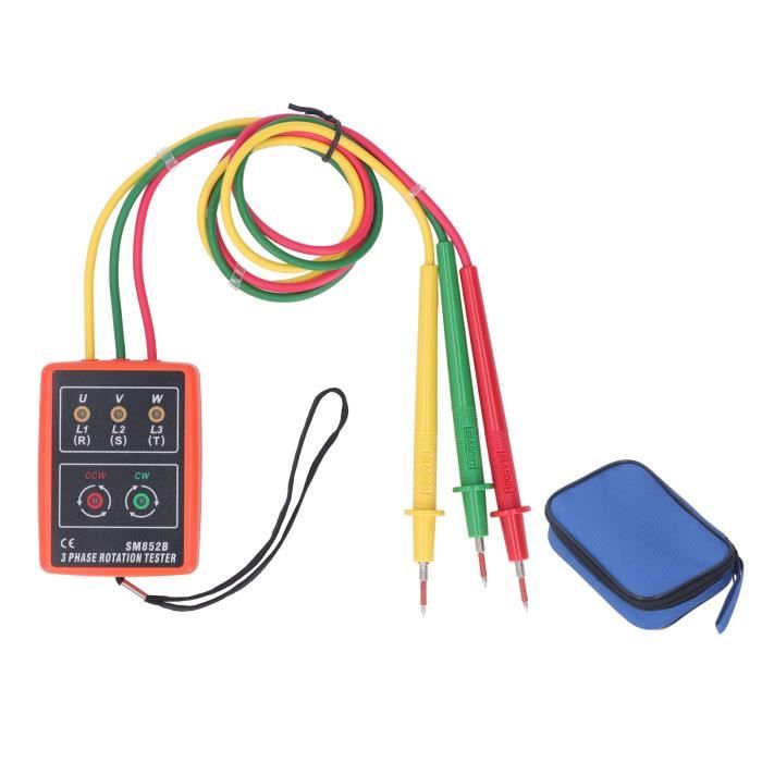 Testeur de séquence de 3 phases Indicateur de Détecteur de Testeur de ...