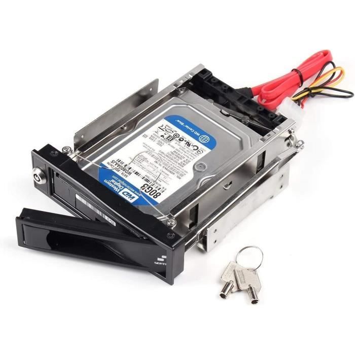 3.5" Drive Caddy SATA I-II-III Support HDD pour Le 5,25" Drive Bay ...
