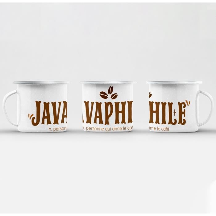 Mug en Métal - Javaphile - Café Culture - Couleurs éclatantes ...
