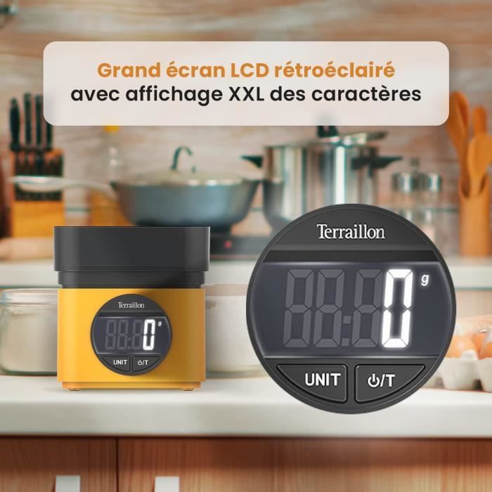 Ba22 Mythique Jaune – Balance De Cuisine Électronique – Design Iconique ...