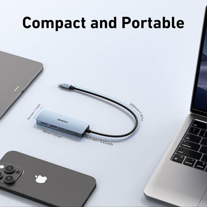 Hub Usb C 10Gbps, Adaptateur 4 Ports Usb 3.2 Compatible Avec Macbook ...
