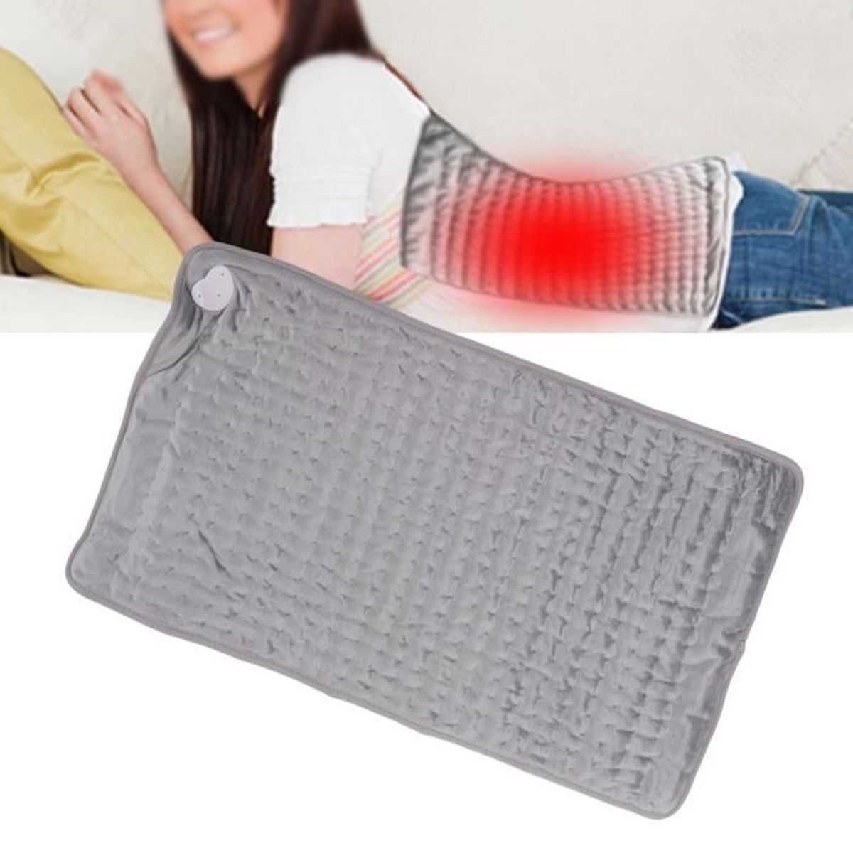 Coussin chauffant 6 réglages de température Chauffage rapide Coussin ...