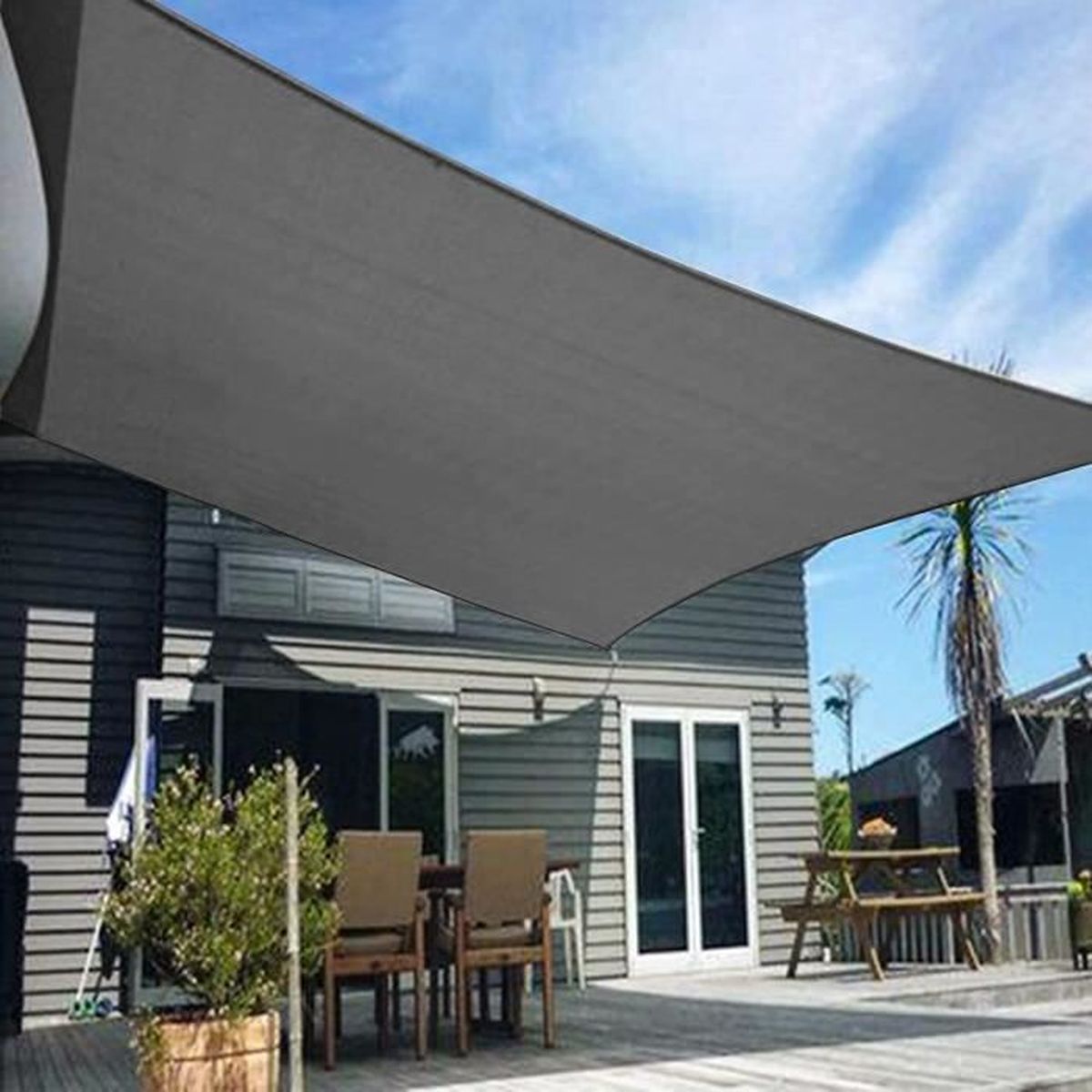 Voile d'ombrage Rectangulaire 3x3m,YSTP Toile Ombrage Auvent Respirant ...