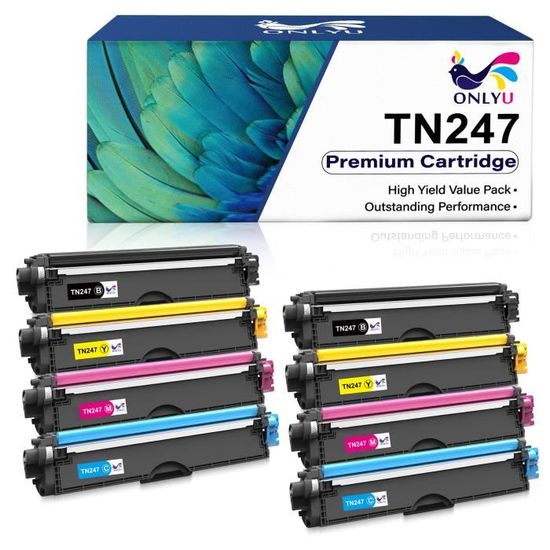 ONLYU Compatible TN247 TN-247 TN-243 TN243 Cartouches de Toner pour ...