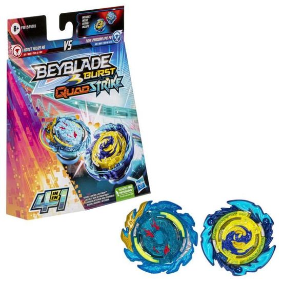 Beyblade - Dual Pack Komet Helios H8 et Tidal Pandora Epic P8 - Jouet ...