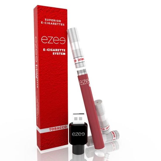 Ezee Cigarette Électronique Kit Complet Saveur Tabac Sans Nicotine ni Tabac E-cigarette Batterie ...
