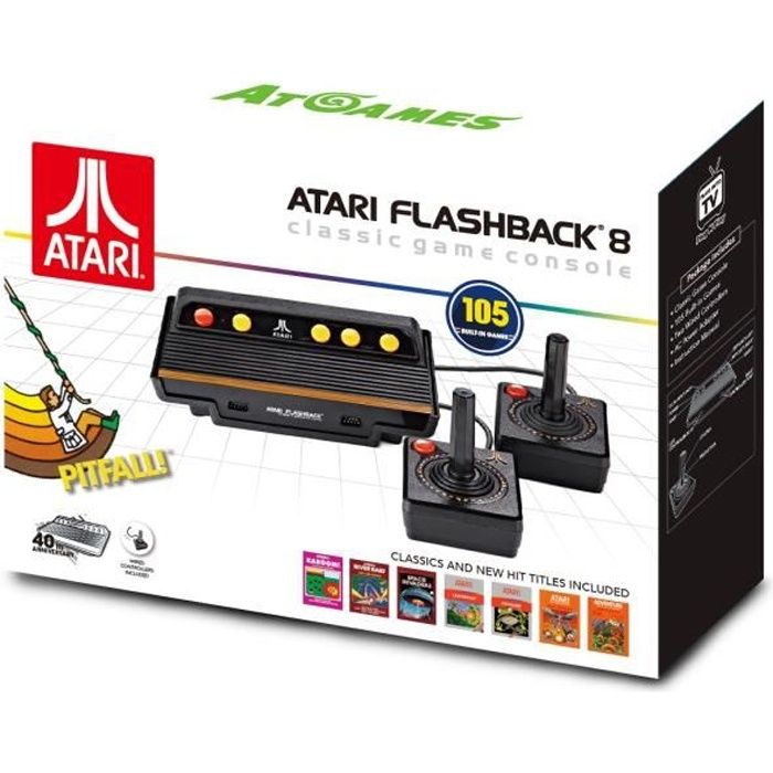 Console ATARI Flashback 8 Classic Game HD avec Manettes Filaires ...