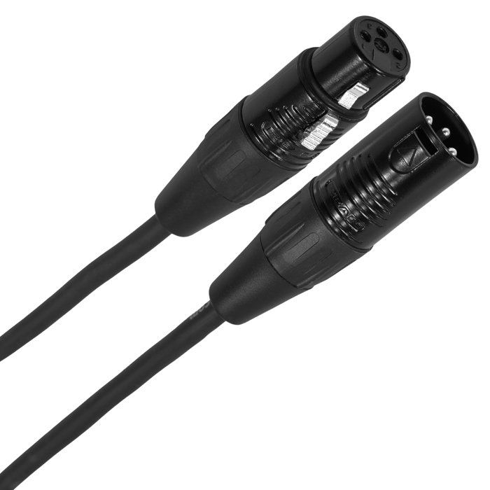 Plugger Câble DMX XLR Femelle 3b - XLR Mâle 3b 1m Touring Câble Dmx ...
