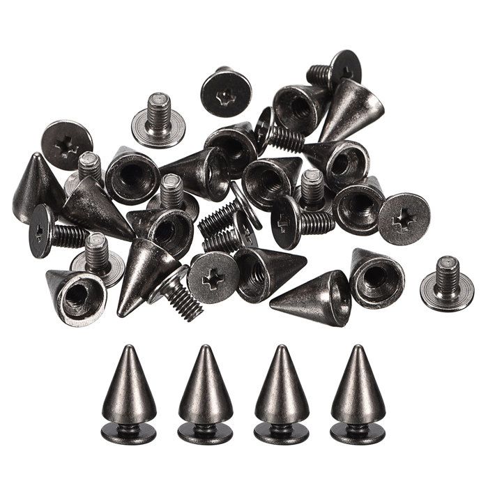 Rivet SOURCING MAP 50 Kits 7x10mm Cône Pointes Clous Métal Vis Dos ...