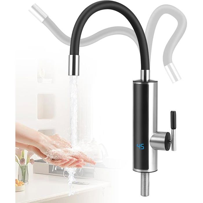Obinet Chauffant, 3000W Chauffe-eau Instantané Electrique, Inoxydable ...