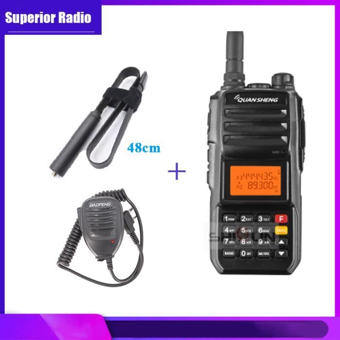 48cm-micro-walkie-talkie TG-UV2 Plus 10W, longue portée 10 KM, 4000mah ...