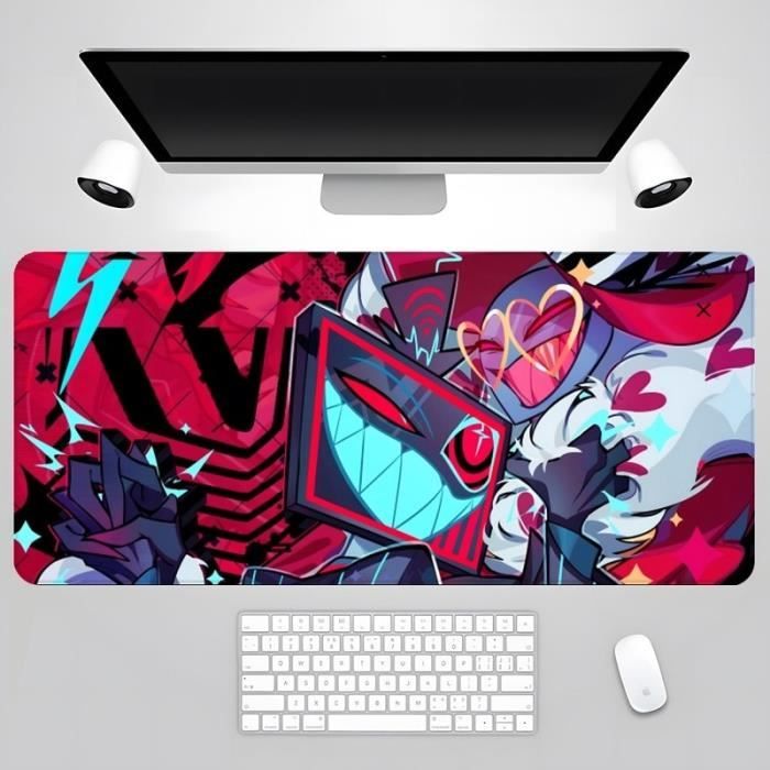 NOIR-3-Hazbin Hotels Alastor Mouse Pad XXL Deskmat Mats Gamer Pc Gaming ...