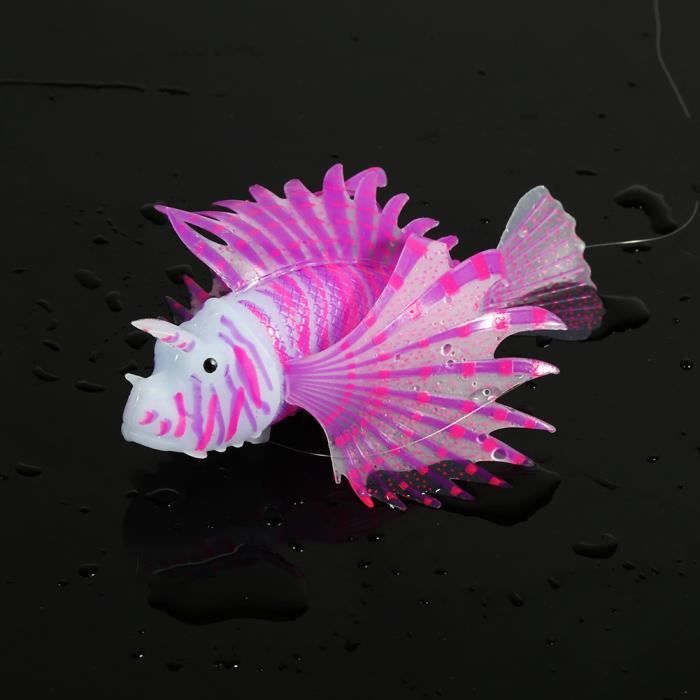 Akozon Faux poisson Aquarium faux aquarium paysage décoration lueur ...