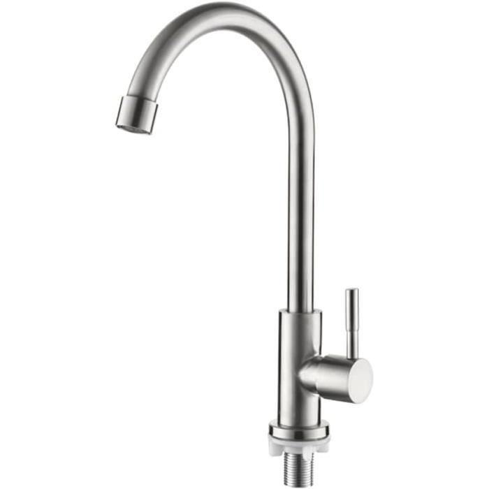Robinet De Cuisine À Eau Froide Simple,Pivotant À 360°,Robinet D'Évier ...