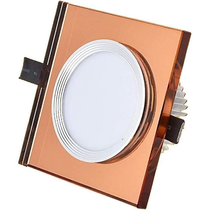 Tête Unique Carrée De 5 W Led Spotlight Encastré Carré 55 0Lm Lumière ...