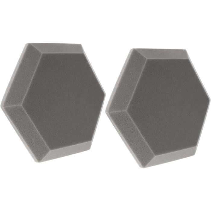 2 Pièces Panneau De Coton D'Isolation Acoustique Hexagonal Pour Mur ...