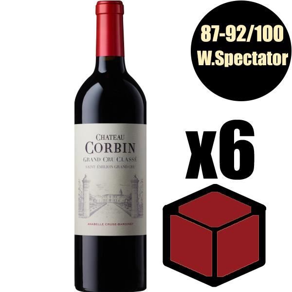 X6 Château Corbin 2015 75 cl AOC Saint-Emilion Grand Cru Classé Rouge ...