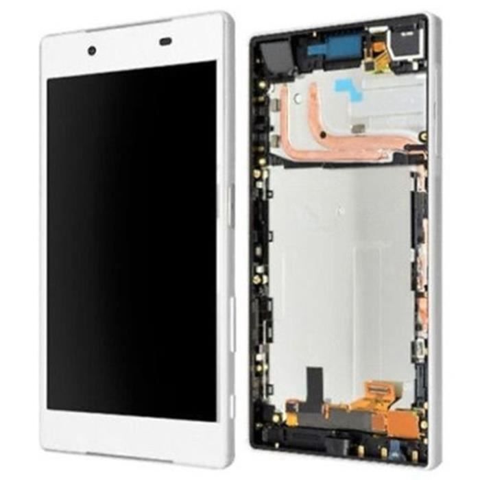 Pour Sony Xperia Z5 E6603 E6653 Ecran LCD Blanc Complet Dalle Vitre Tactile +Châssis - Cdiscount ...