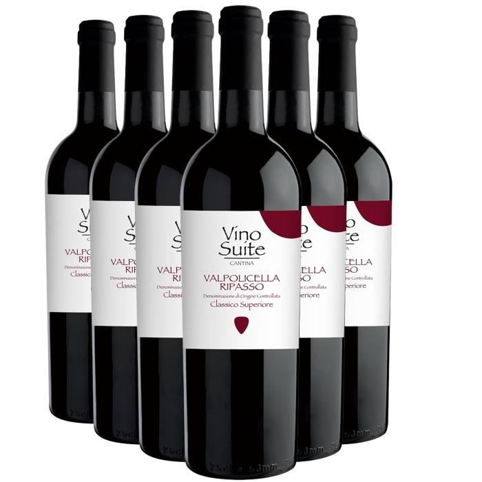 Valpolicella Ripasso Classico Superiore Rouge 2018 - Lot de 6x75cl ...