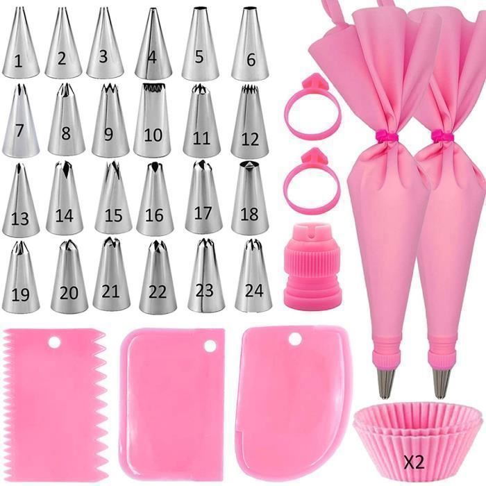 Douille Patisserie - YULINLAND - 24 Douilles - Acier Inoxydable - Poche ...