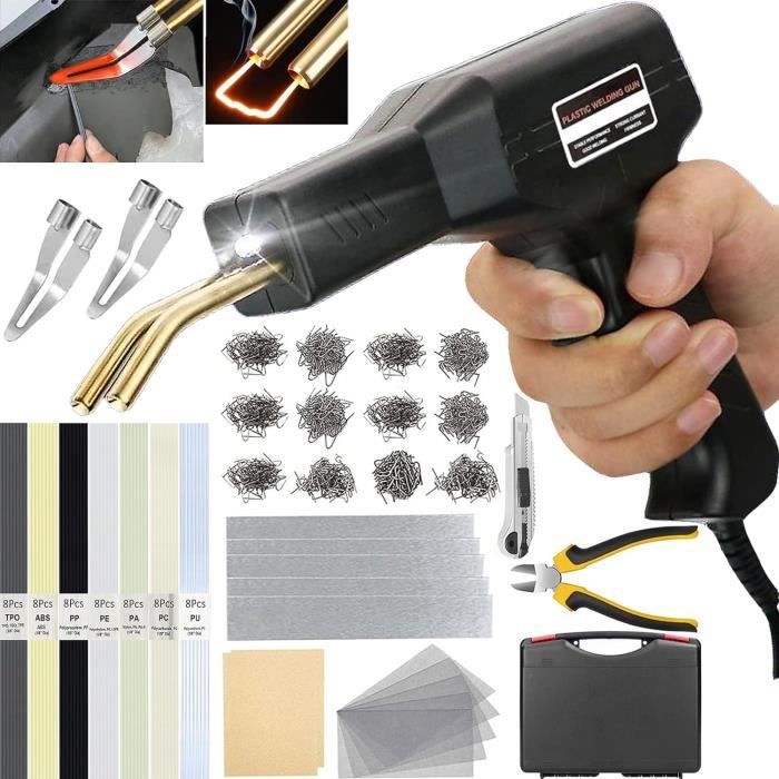 220W Soudure Plastique, 2 en1 Soudeuse Plastique avec 2Pcs Outil de ...