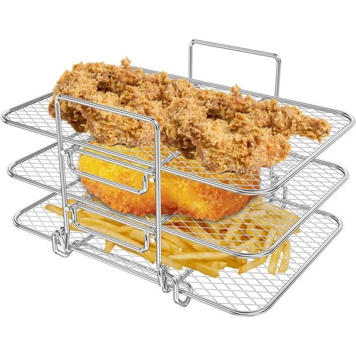 Air Fryer Rack,Support De Friteuse À Air Comprimé En Acier Inoxydable 304,Accessoires De ...