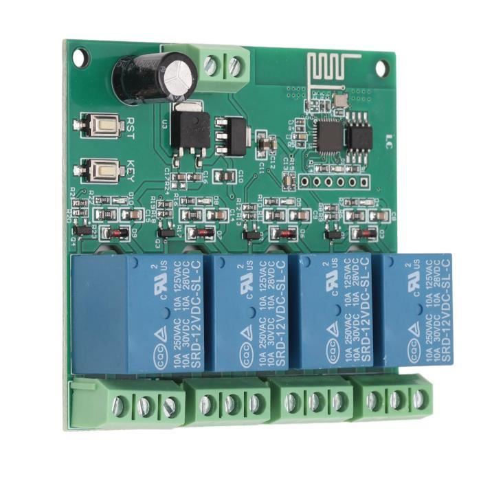 PAR - Module de relais 4 canaux Module de relais à 4 canaux, puce ...