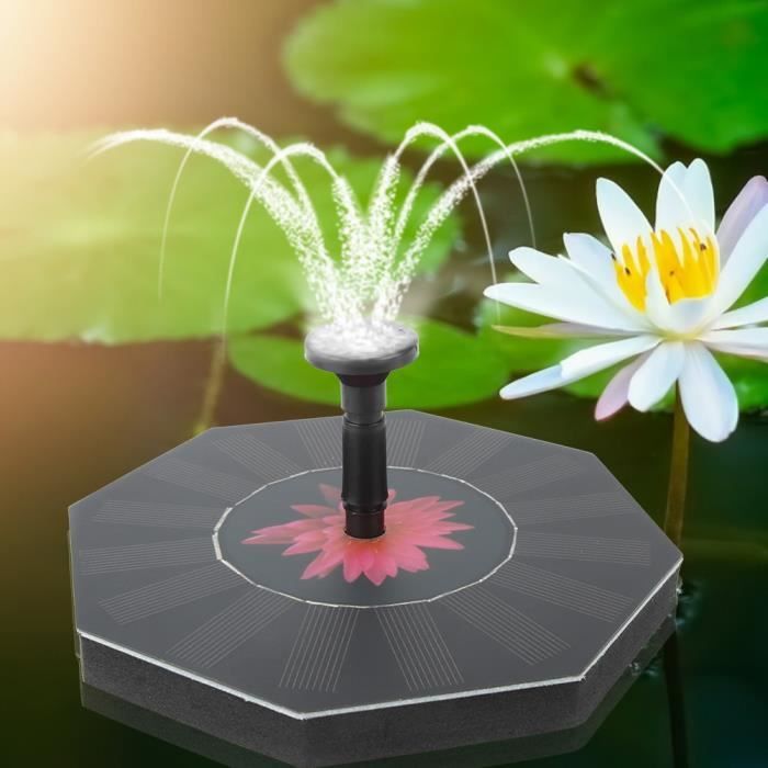 GOTOTOP pompe de fontaine solaire Décoration extérieure de jardin d'extérieur de pompe de ...